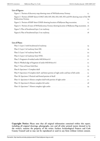 Archaeological Excavation Report 04 E1014 ext. Ballyoran Bog, n8rf | PDF