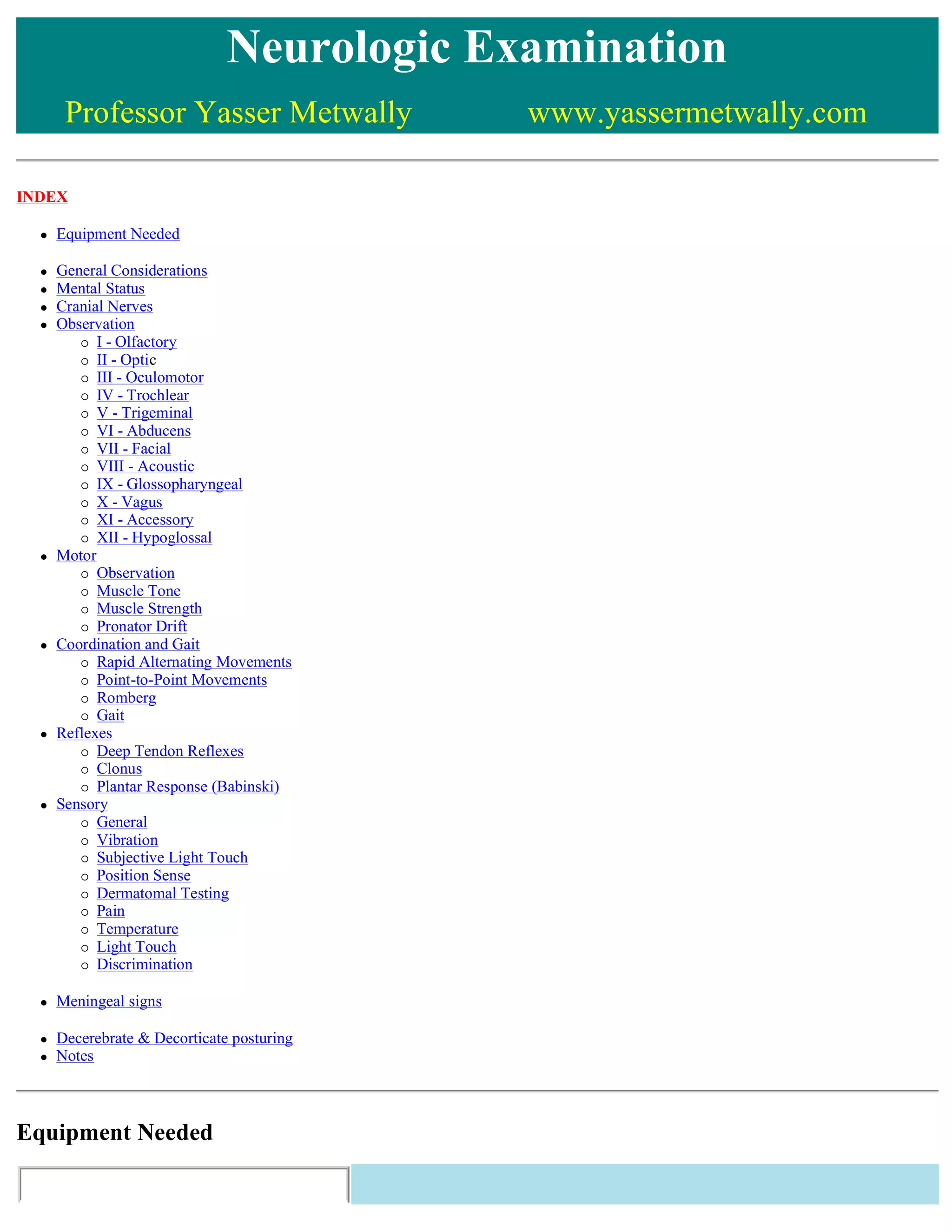 Undergraduate downloads...How to elicit clinical neurological signs | PDF