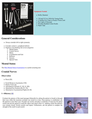 Undergraduate downloads...How to elicit clinical neurological signs | PDF