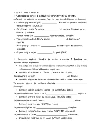 Ex.le gérondif | PDF