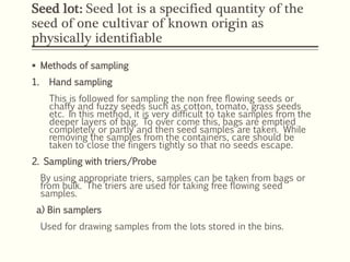 Seed sampling, mixing and dividing | PPTX