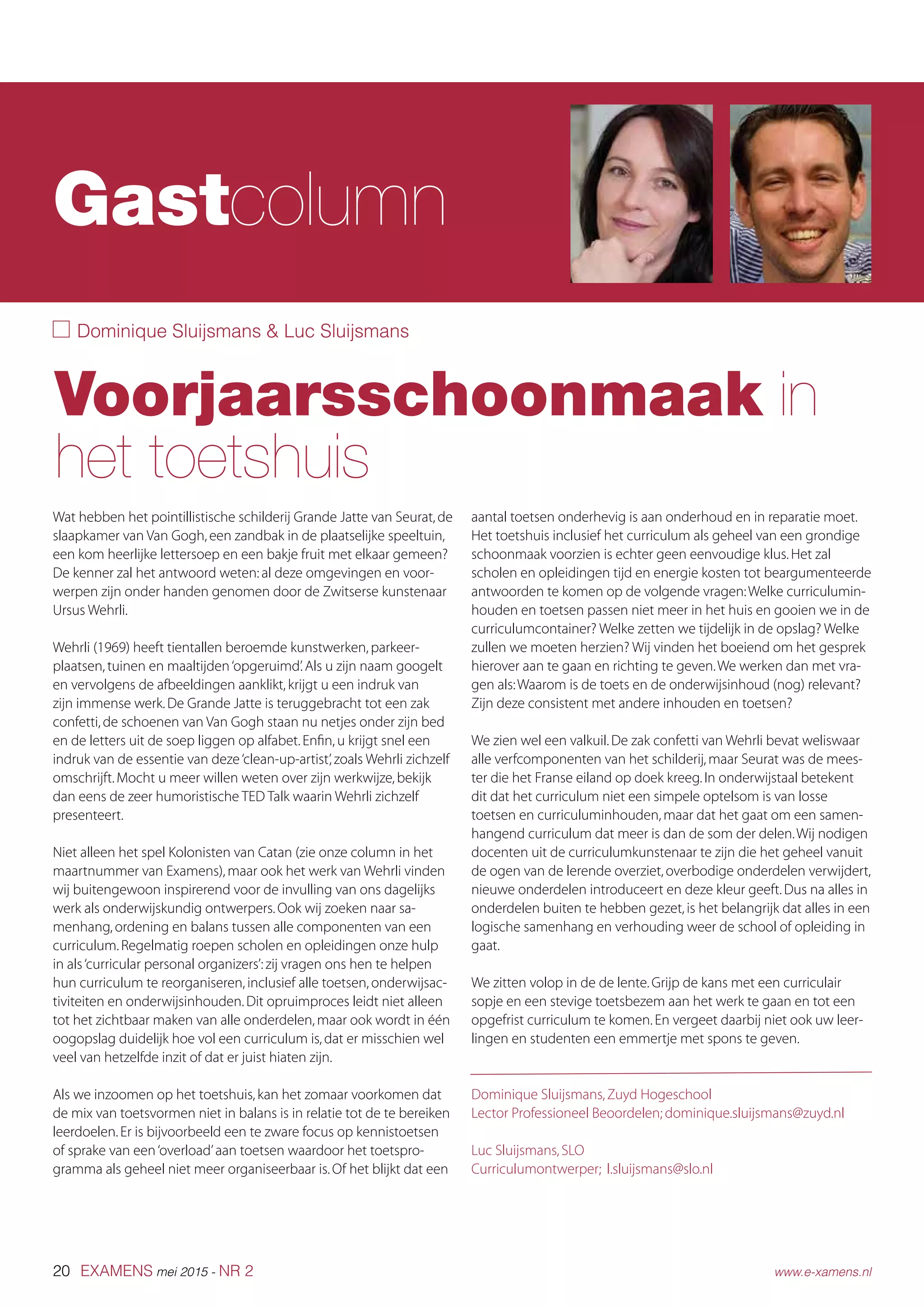 Voorjaarsschoonmaak in het toetshuis | PDF