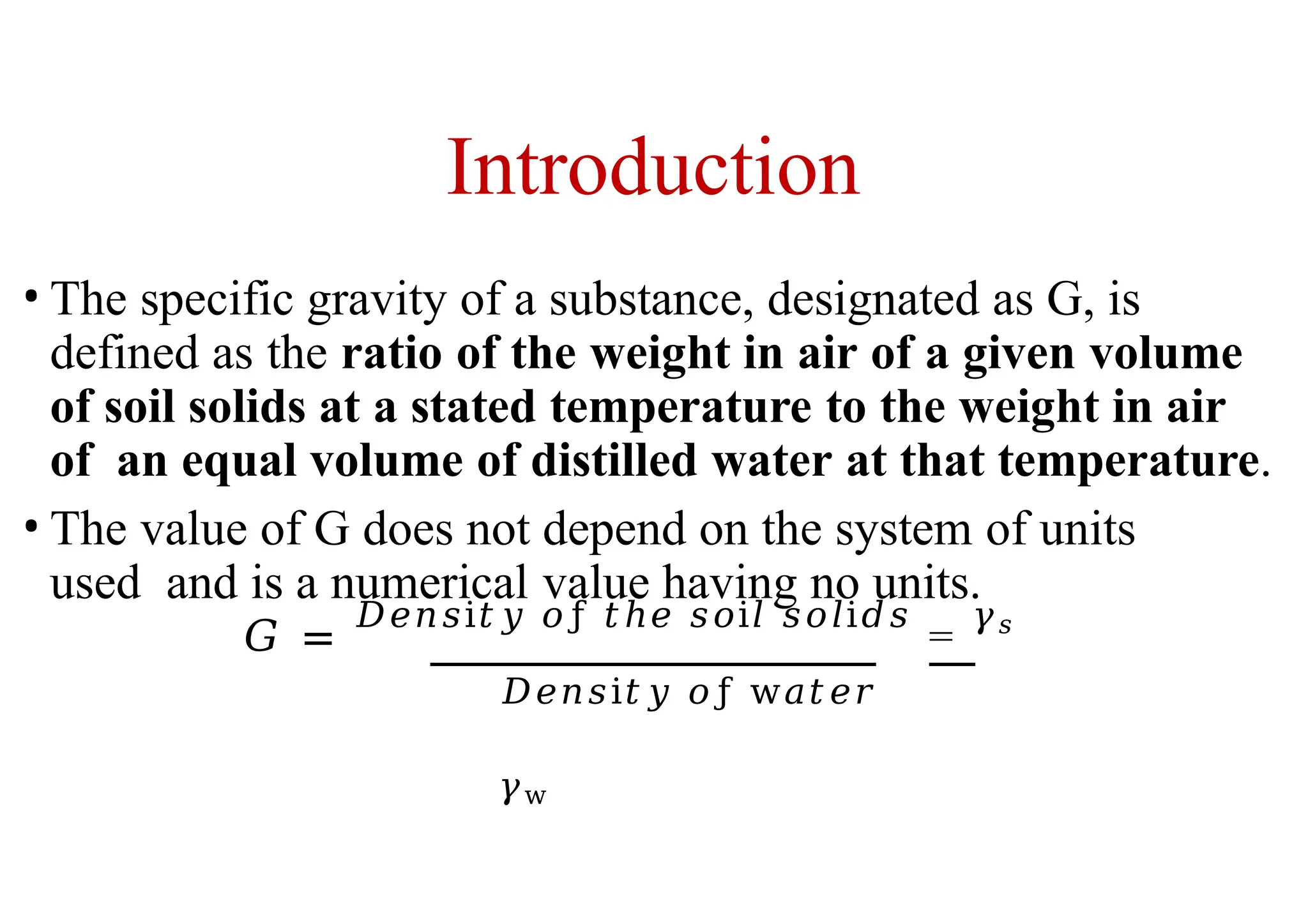 Specific Gravity of cohesive and cohesionless soil .pptx | Physics | Science