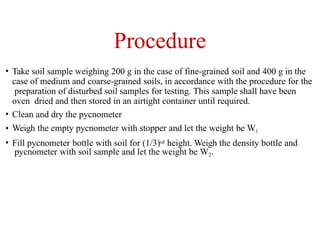 Specific Gravity of cohesive and cohesionless soil .pptx | Physics ...
