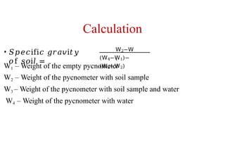Specific Gravity of cohesive and cohesionless soil .pptx | Physics ...