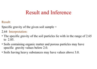 Specific Gravity of cohesive and cohesionless soil .pptx | Physics | Science