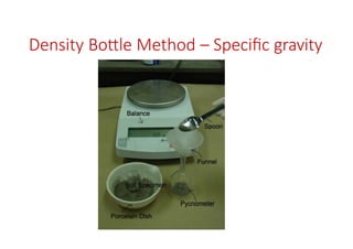 Specific Gravity of cohesive and cohesionless soil .pptx | Physics | Science