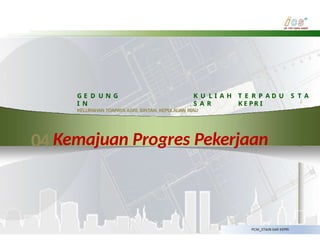 LAPORAN PROGRES KEMAJUAN PEKERJAAN GEDUNG.pptx