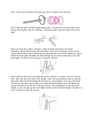 study on threading and bobbin winding | DOCX