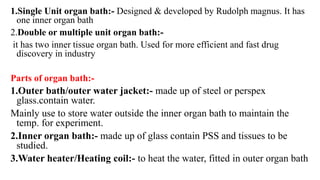 Commonly used instruments in Experimental Pharmacology | PPTX