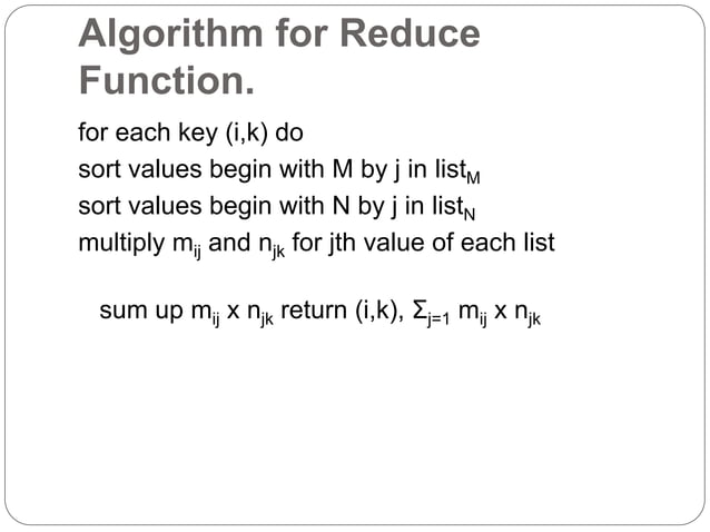 EX-6-Implement Matrix Multiplication with Hadoop Map Reduce.pptx | Programming Languages | Computing