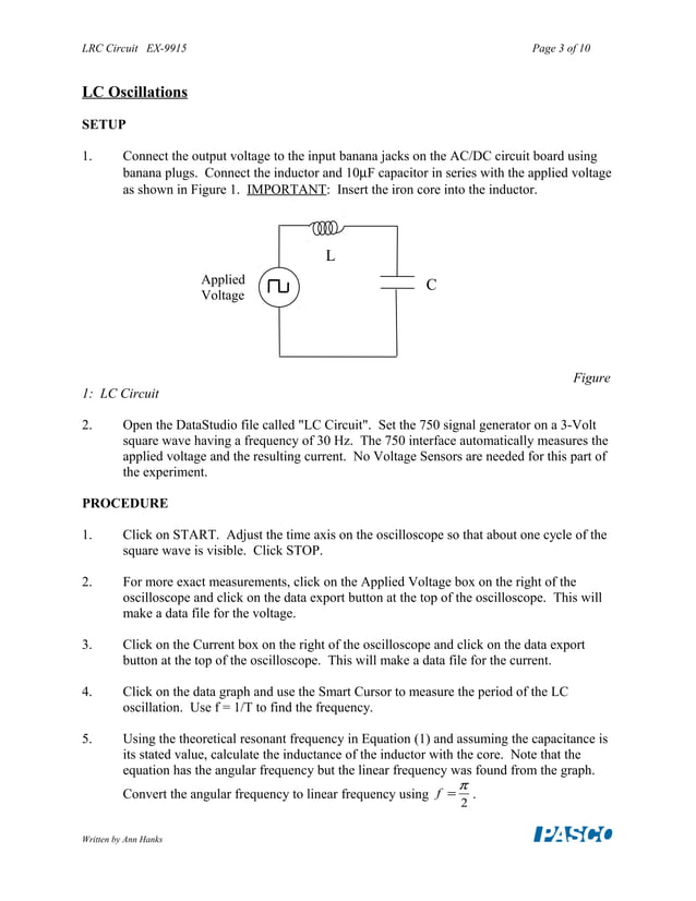 (Ex 9915) lrc circuit | DOC