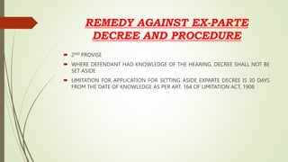 Ex-Parte Proceedings against Defendant.pptx