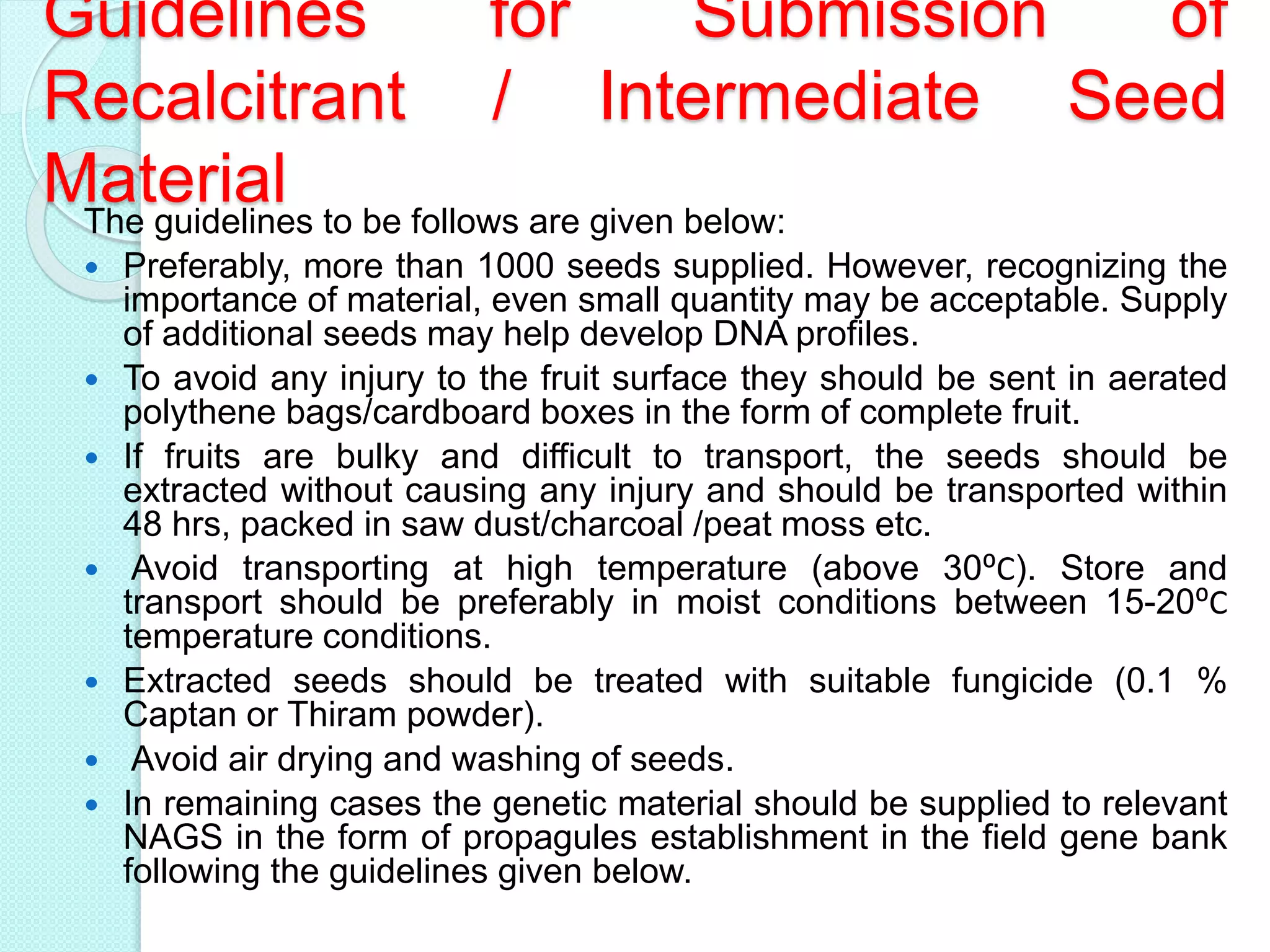 Ex situ conservation | PPTX
