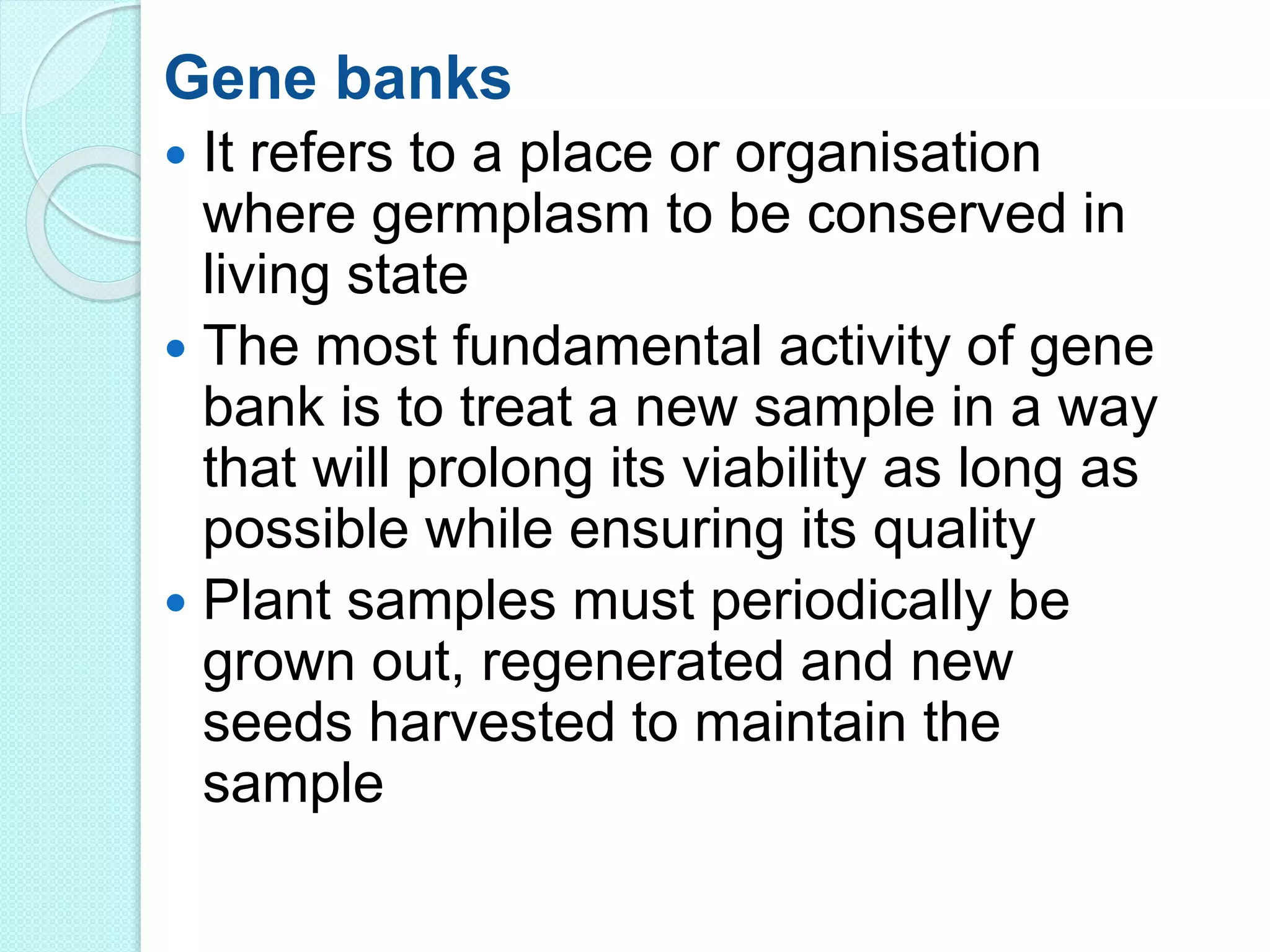 Ex situ conservation | PPTX