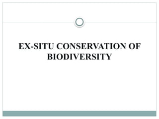 EX-SITU CONSERVATION OF BIODIVERSITY.pptx