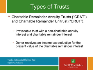 Trusts: An Essential Planning Tool | PPT