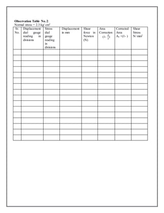 Ex 12 direct shear test | DOCX