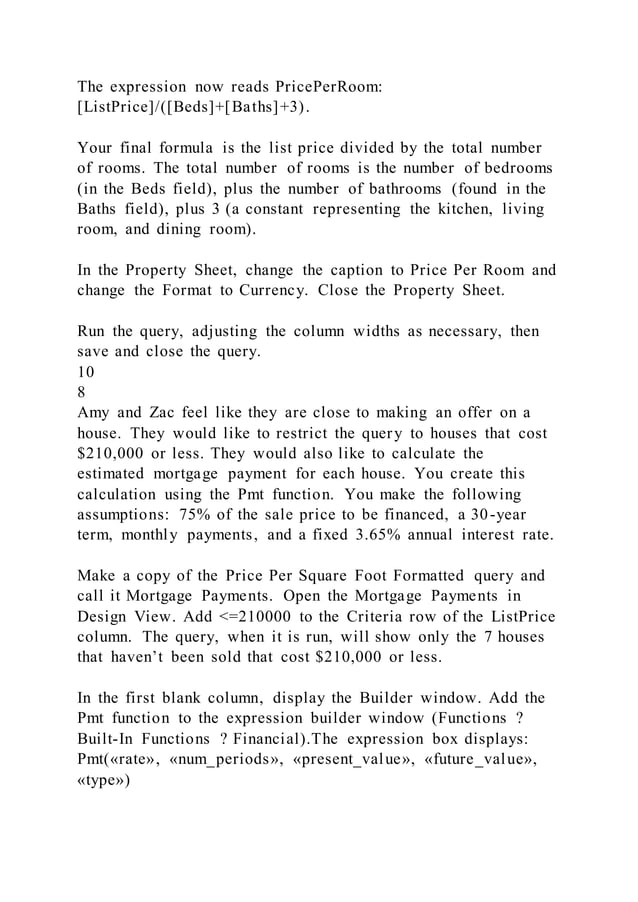 EX19_AC_CH03_GRADER_HOE_AS_InstructionsGrader - Instructi | DOCX | Home Financing | Personal Debt