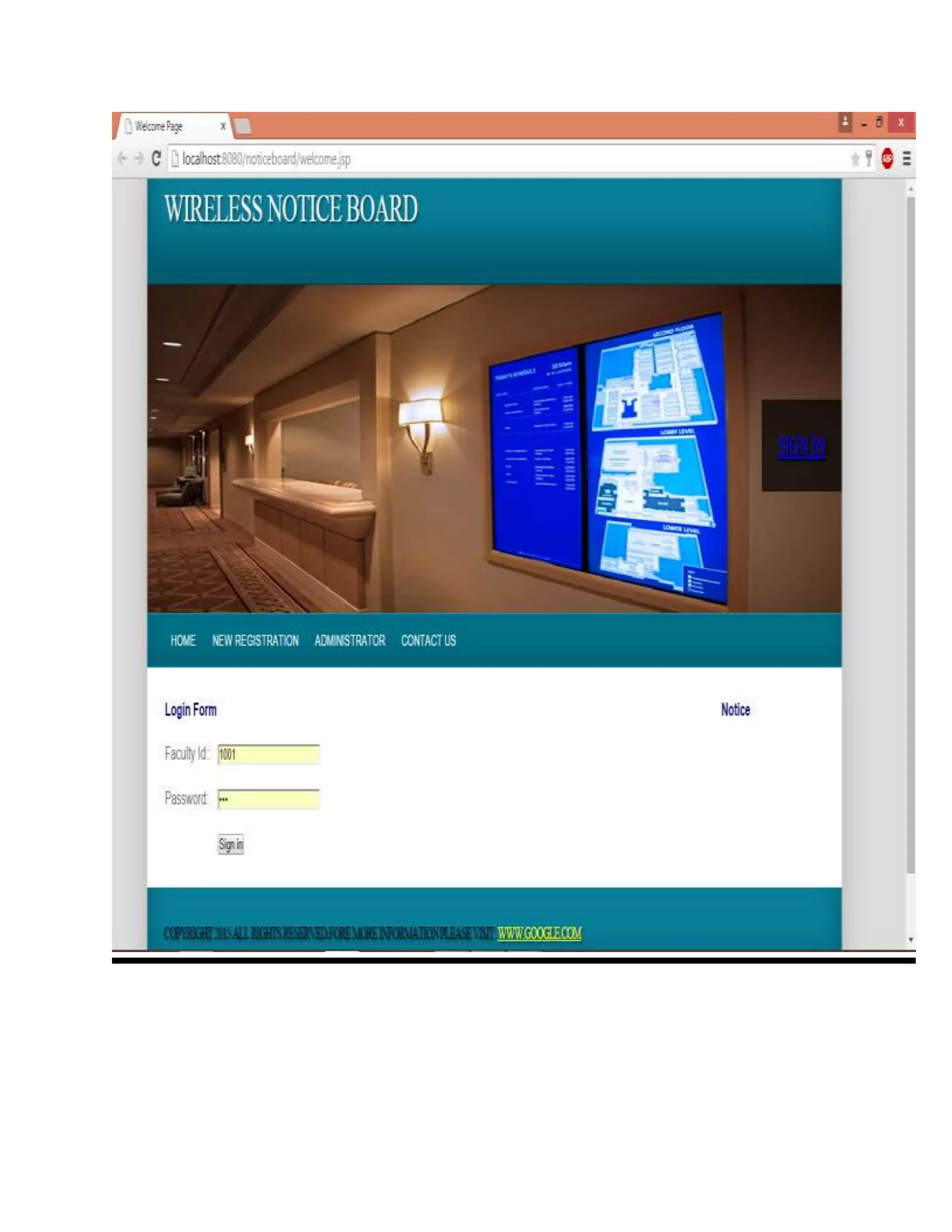 wireless notice board | DOCX