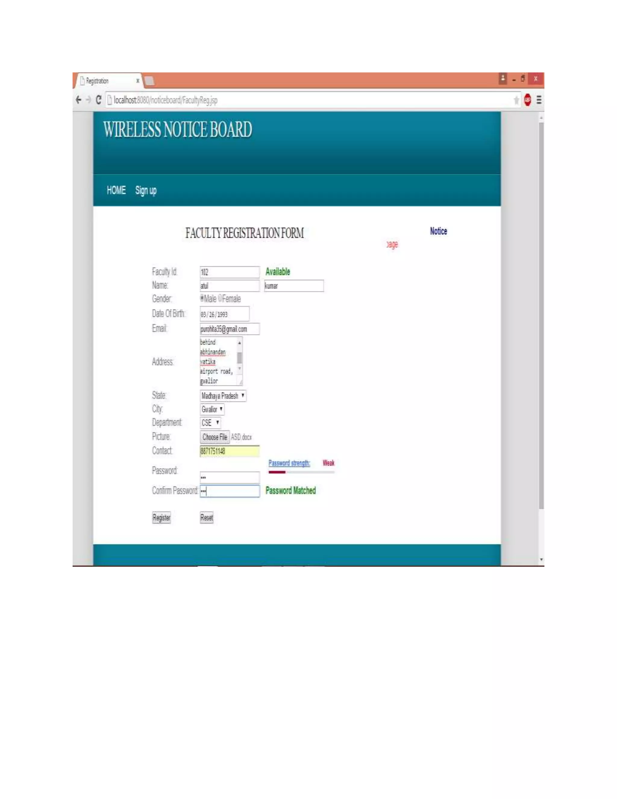 wireless notice board | DOCX