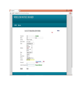 wireless notice board | DOCX
