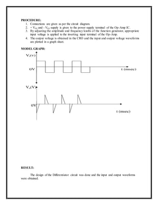 Ex 2 differentiator&integrator | DOCX