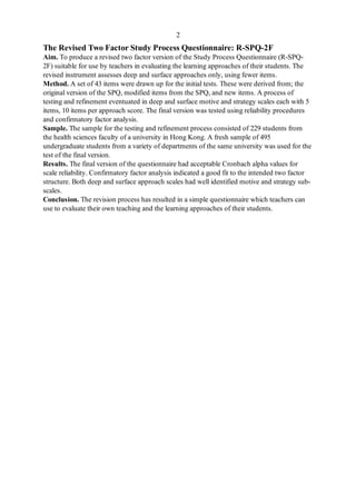 Ex 2factor spq | PDF