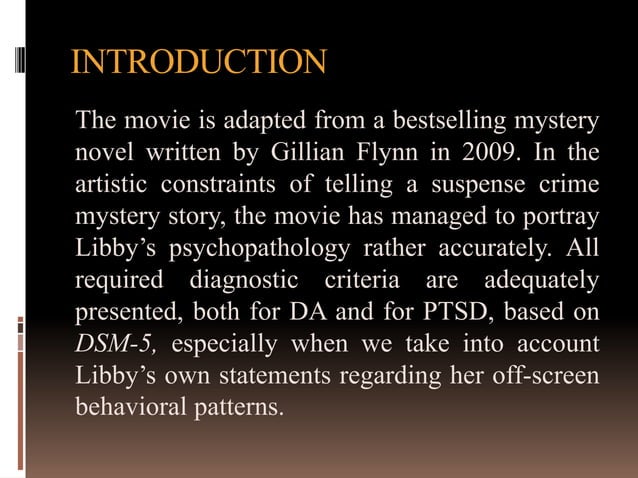 Dark Places: A surprisingly accurate movie depiction of PTSD! | PPT