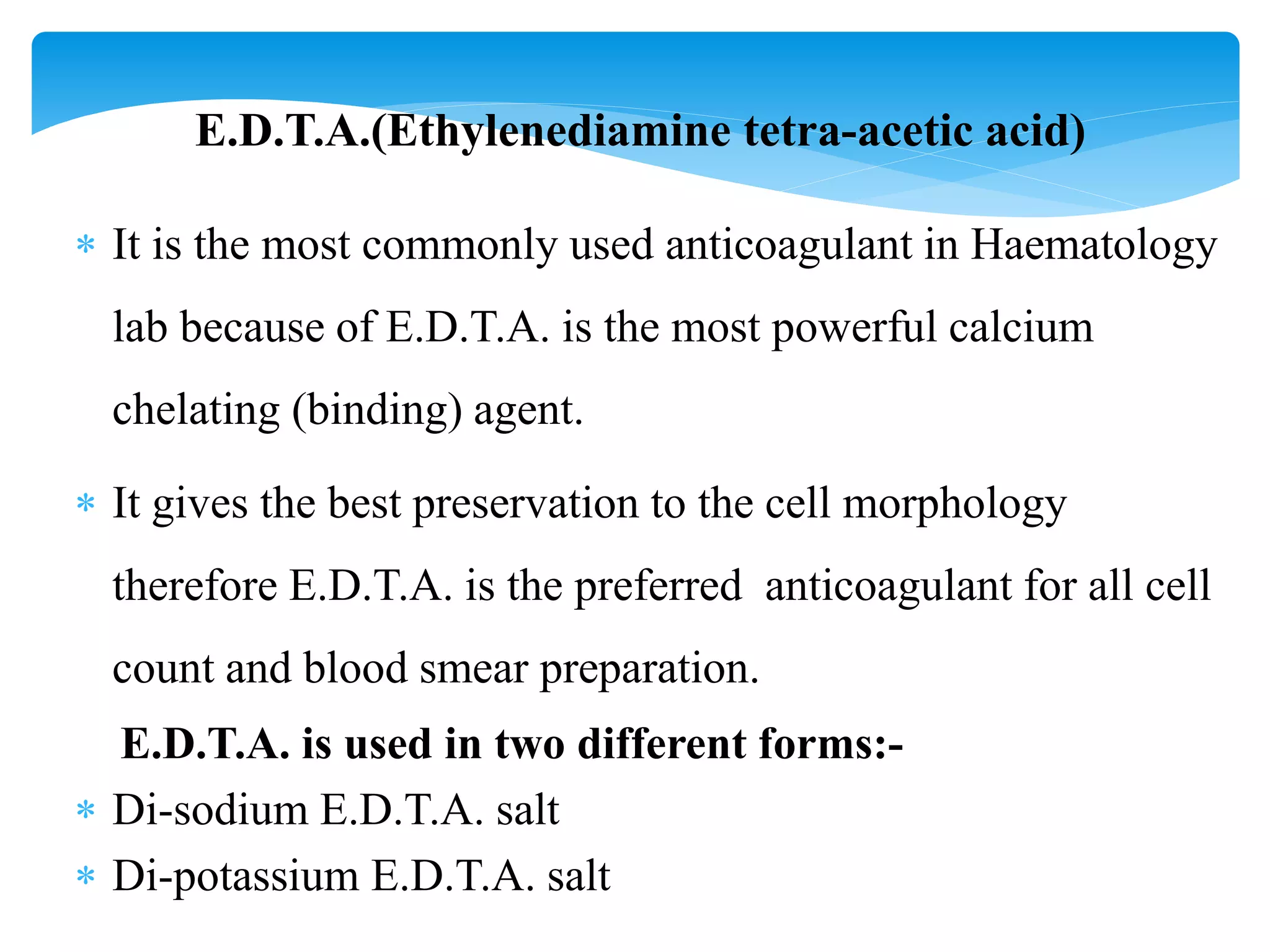 Anticoagulant and Blood Collecting Tubes | PDF