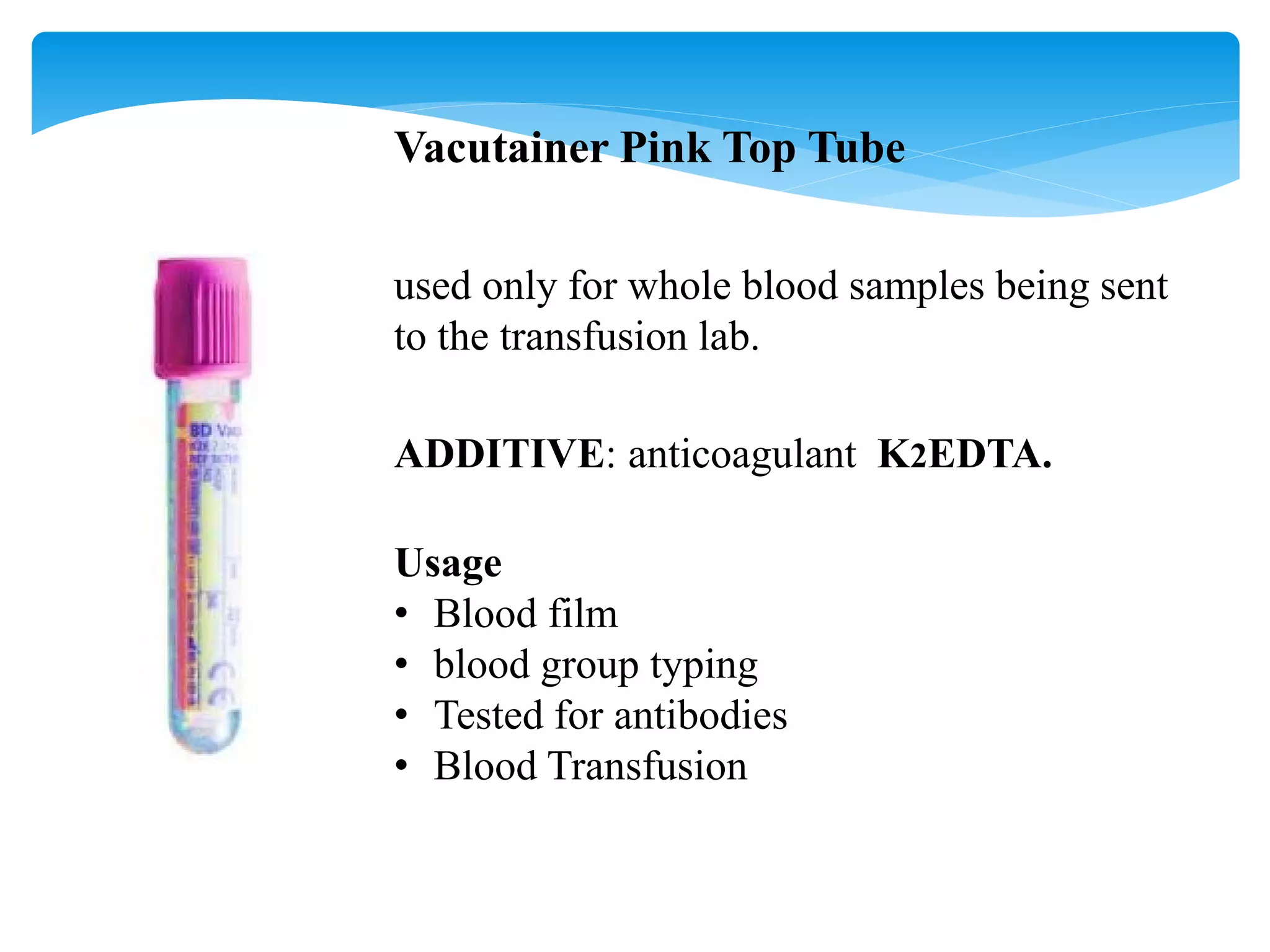 Anticoagulant and Blood Collecting Tubes | PDF