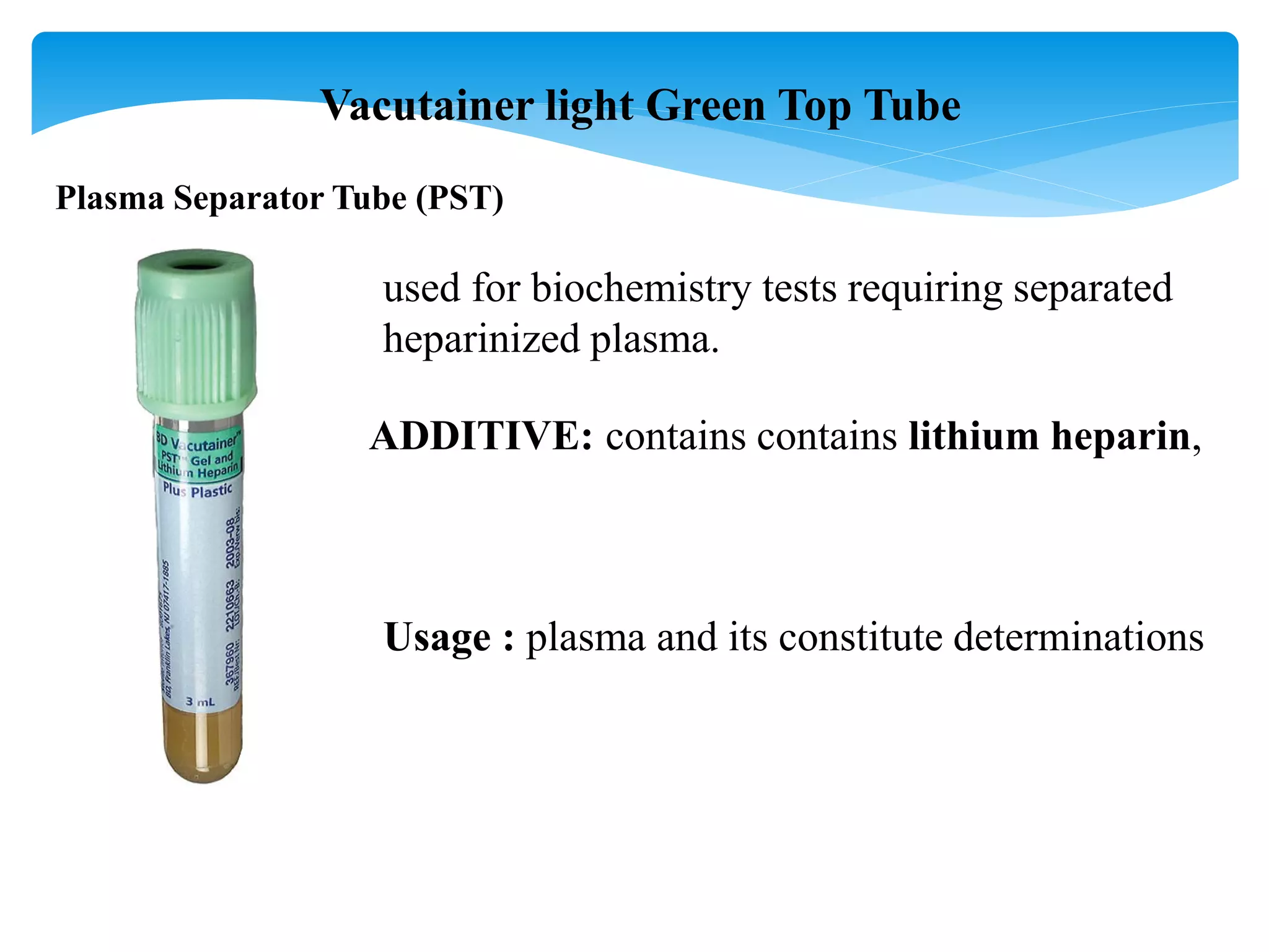 Anticoagulant and Blood Collecting Tubes | PDF
