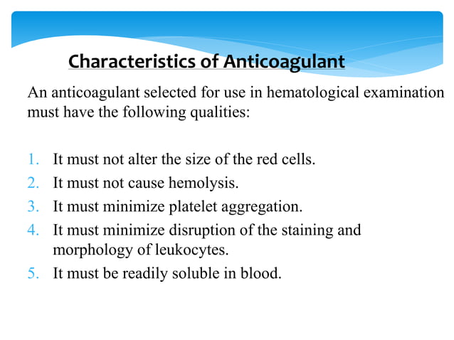 Anticoagulant and Blood Collecting Tubes | PDF | Blood Disorders ...