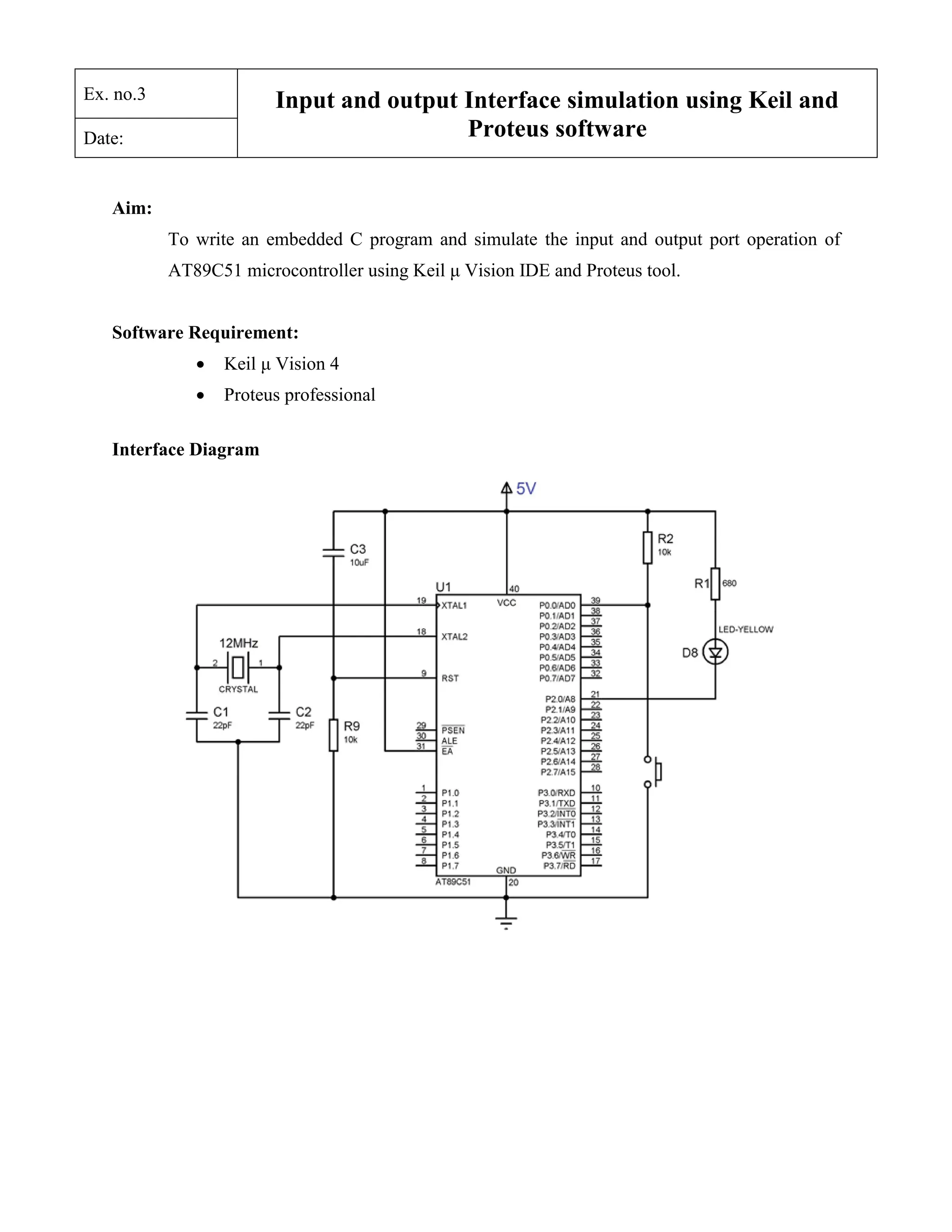 Proteus and Keil software Demonstration - MP | PDF