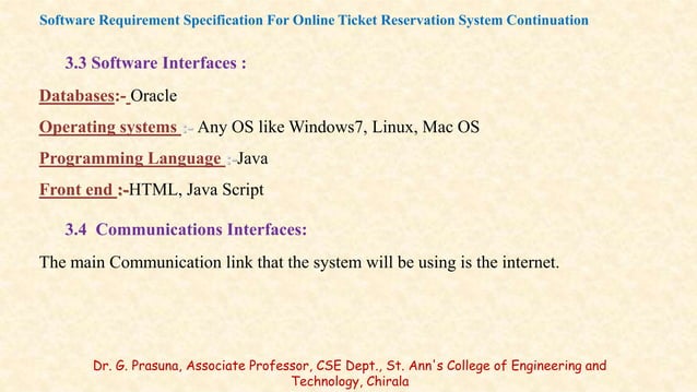 Online Ticket Reservation System-SRS, ERD, DFD, Structured Charts ...