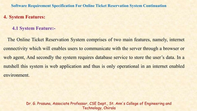 Online Ticket Reservation System-SRS, ERD, DFD, Structured Charts ...