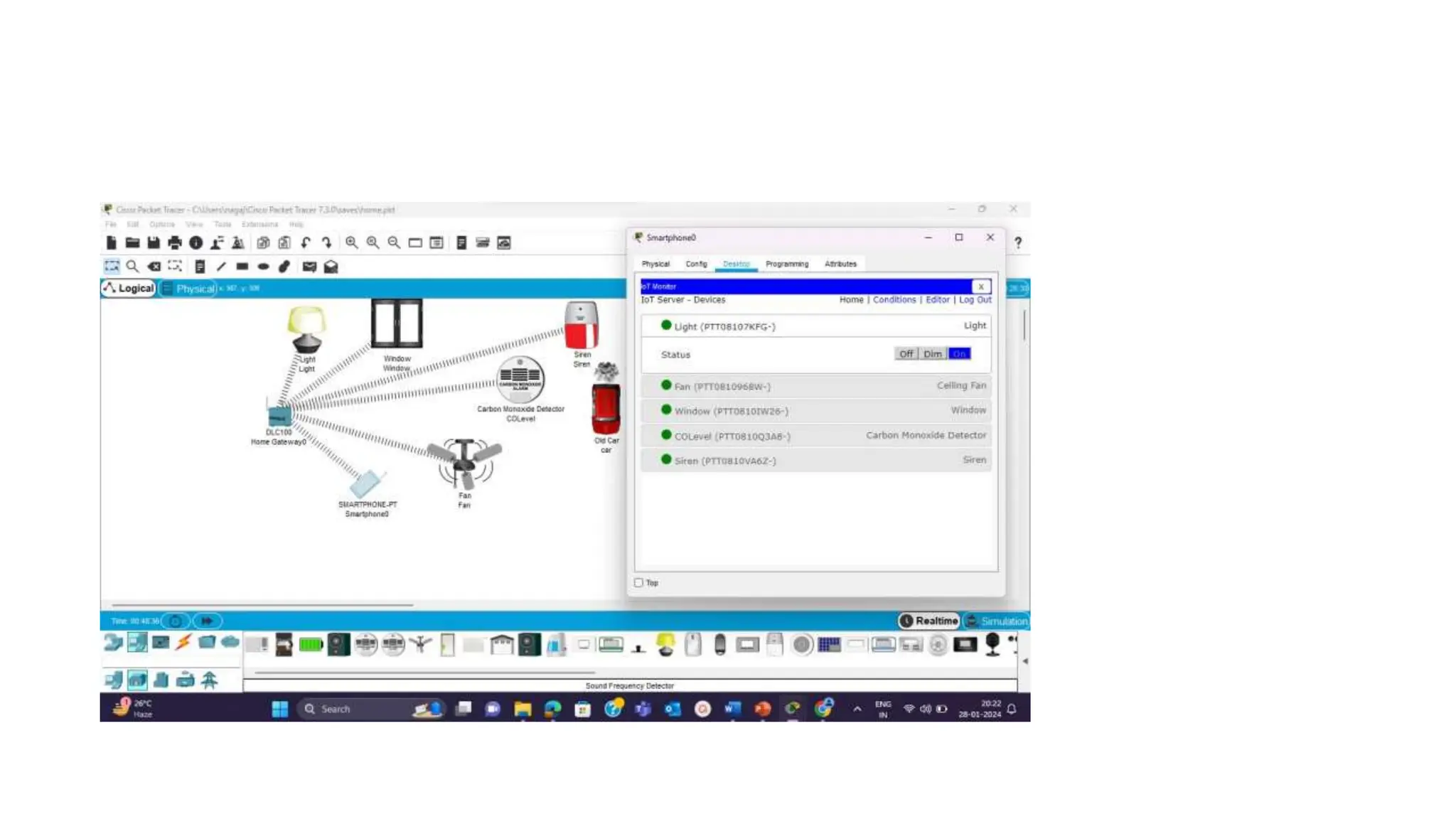 Ex3smart Home Automation Using Cisco Packet Tracer 1pptx Technology And Computing