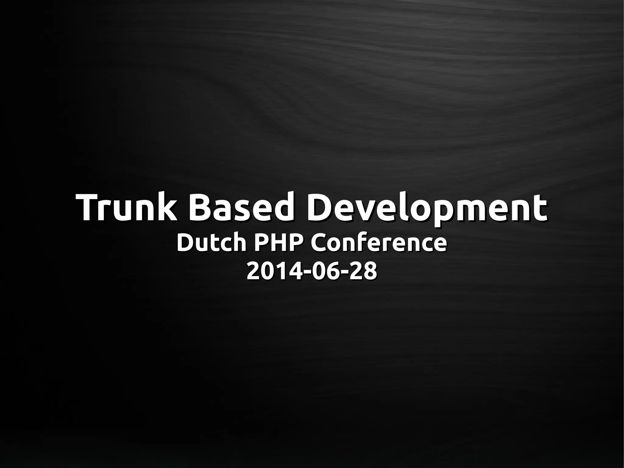 Trunk based development | PDF