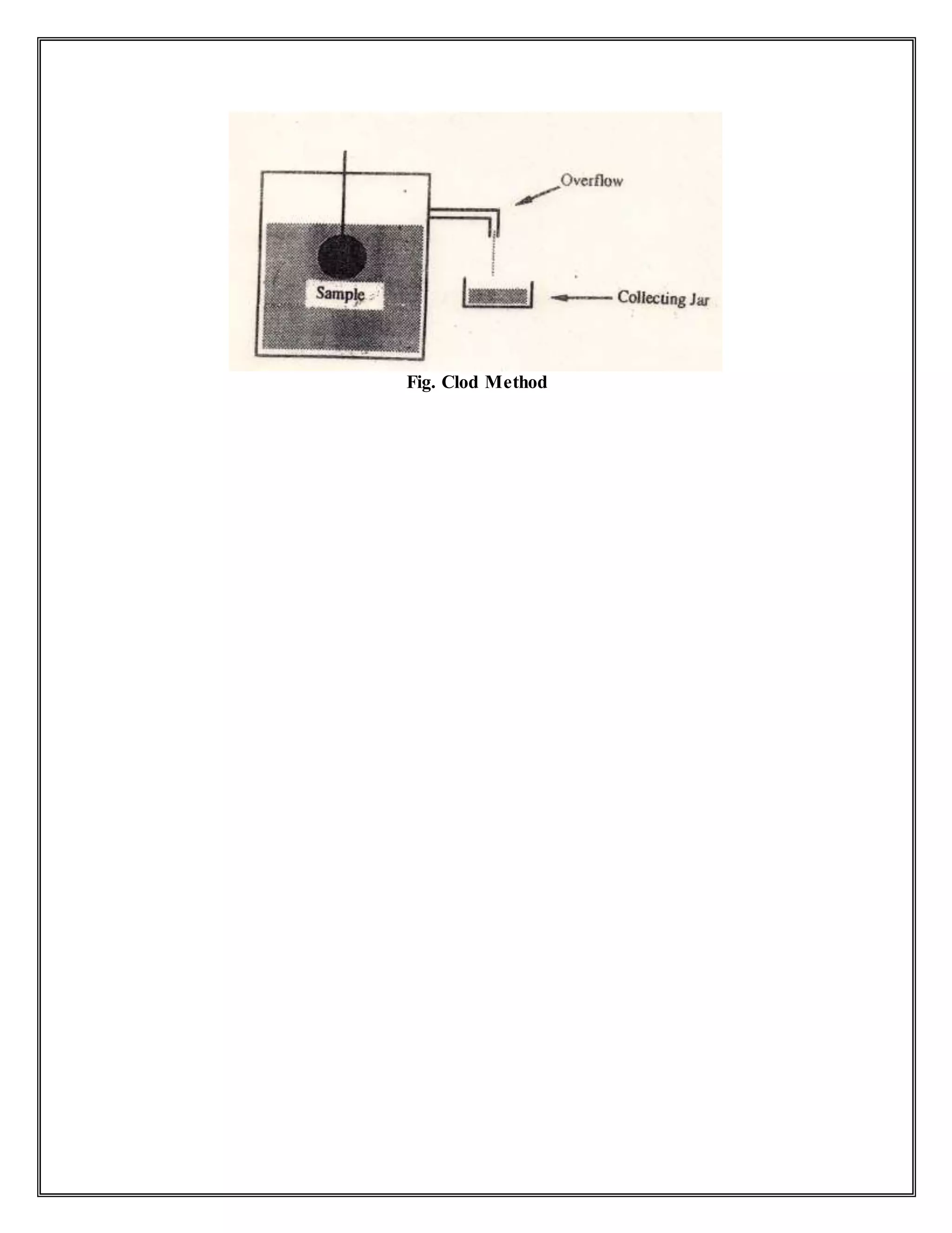 Ex 6 c field density by clod method | DOC