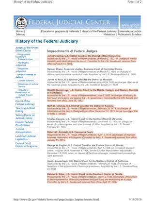 IMPEACHED - Judge G. Thomas Porteous | PDF