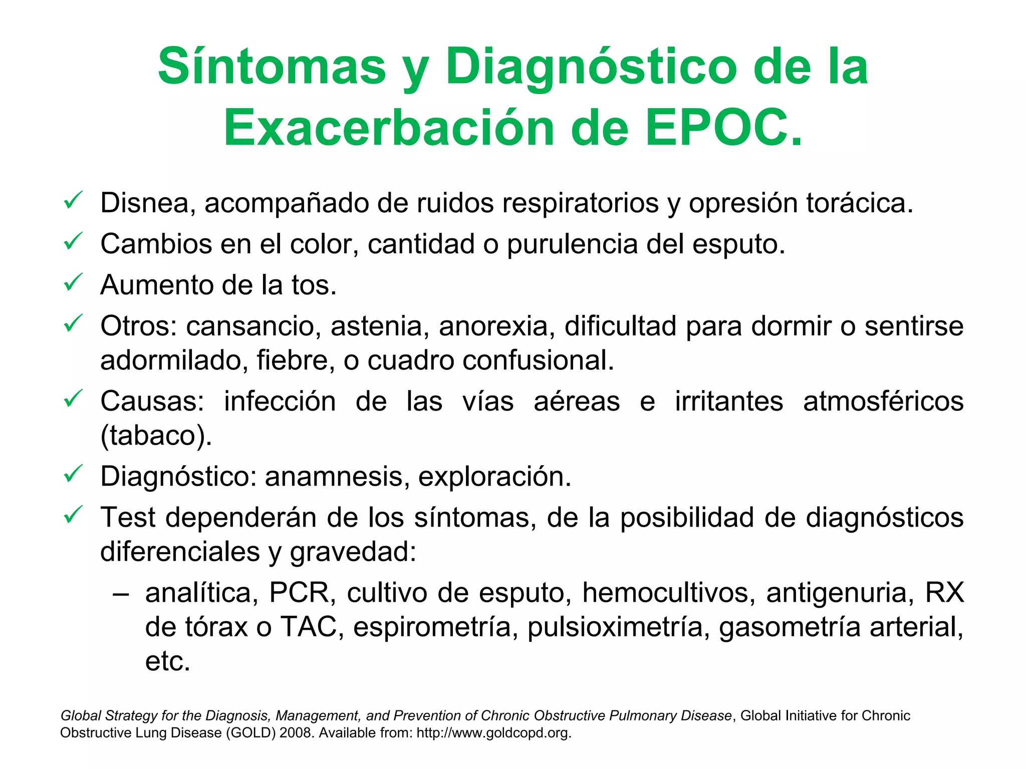 Exacerbaciones de epoc copd | PPSX