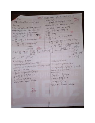 Exact differential equation | DOCX