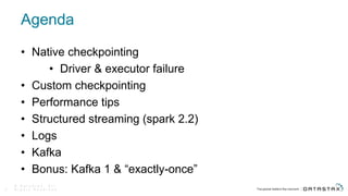 Exactly once with spark streaming | PPTX