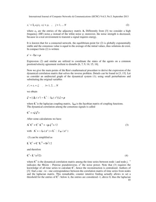 Exact network reconstruction from consensus signals and one eigen value | PDF
