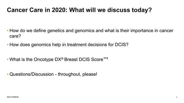 DCIS Topic-Driven Round Table: Decision-Making and Treatment Choices | PPT