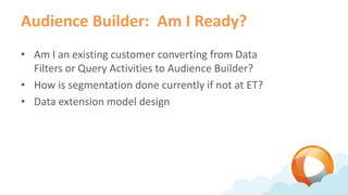 ExactTarget & Crown Audience Builder | PDF