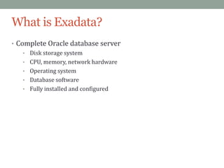Intro to Exadata | PPTX