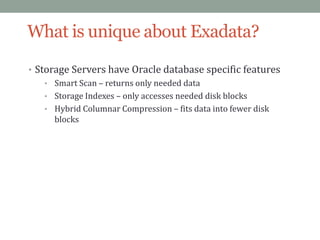 Intro to Exadata | PPTX