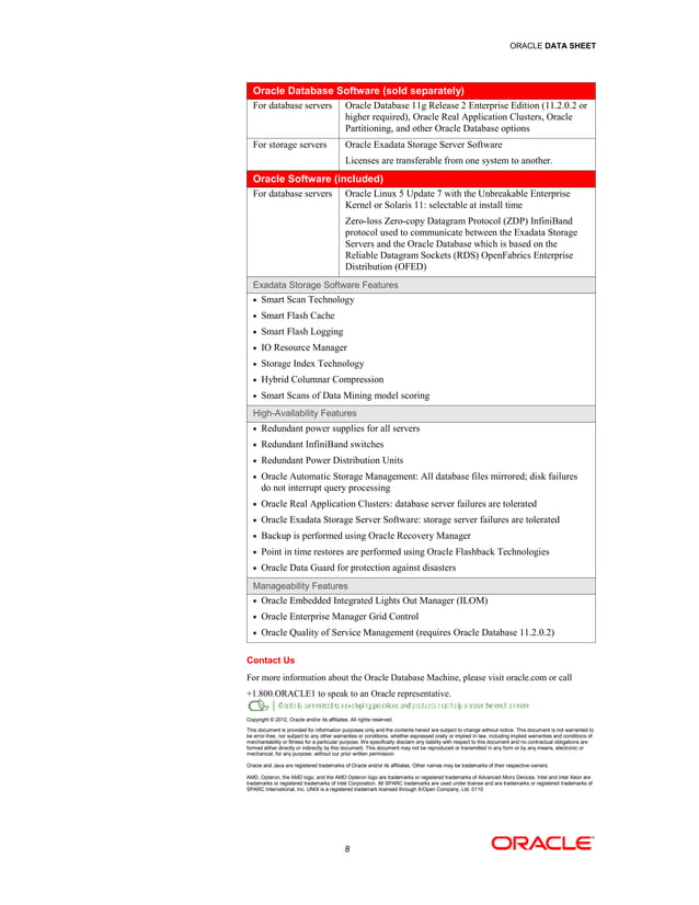 Oracle Exadata Database | PDF | Databases | Computer Software and Applications