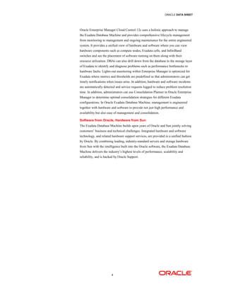 Oracle Exadata Database | PDF